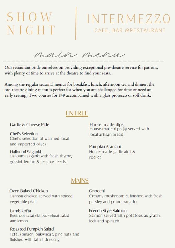 Intermezzo Cafe Wangaratta Performing Arts & Convention Centre